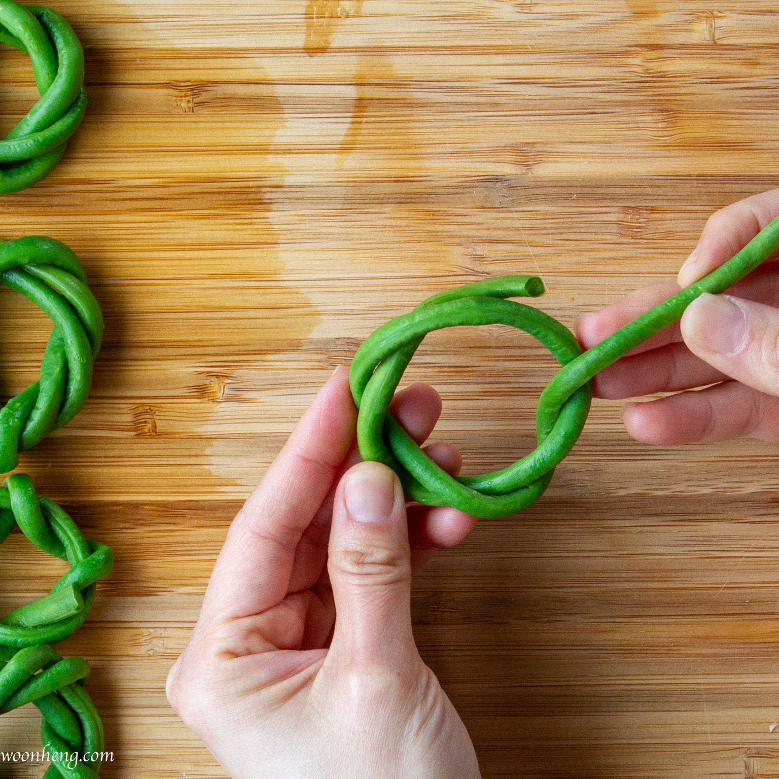 Make this Stuffed Long Bean with a spicy gravy today - WoonHeng