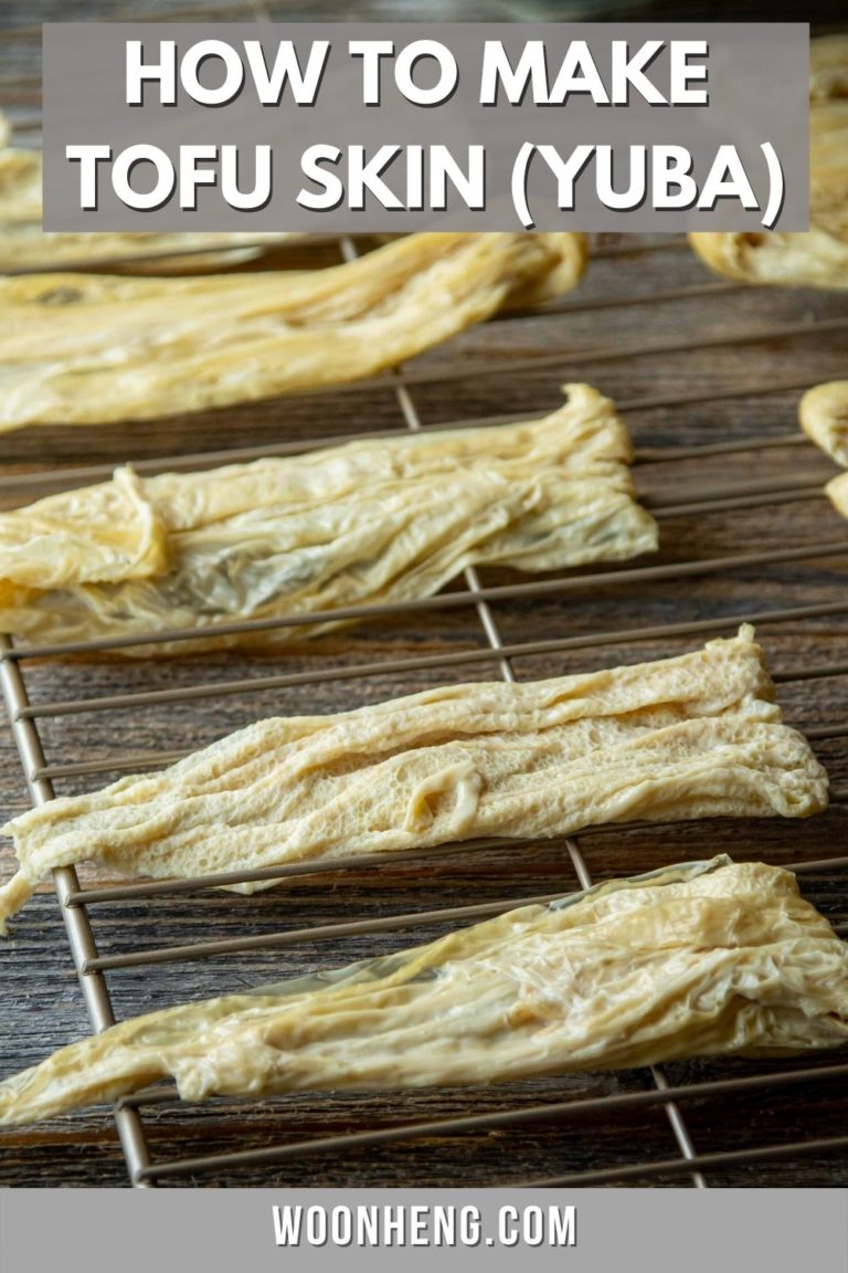 How to make tofu skin (yuba) from scratch - Step-by-Step - WoonHeng