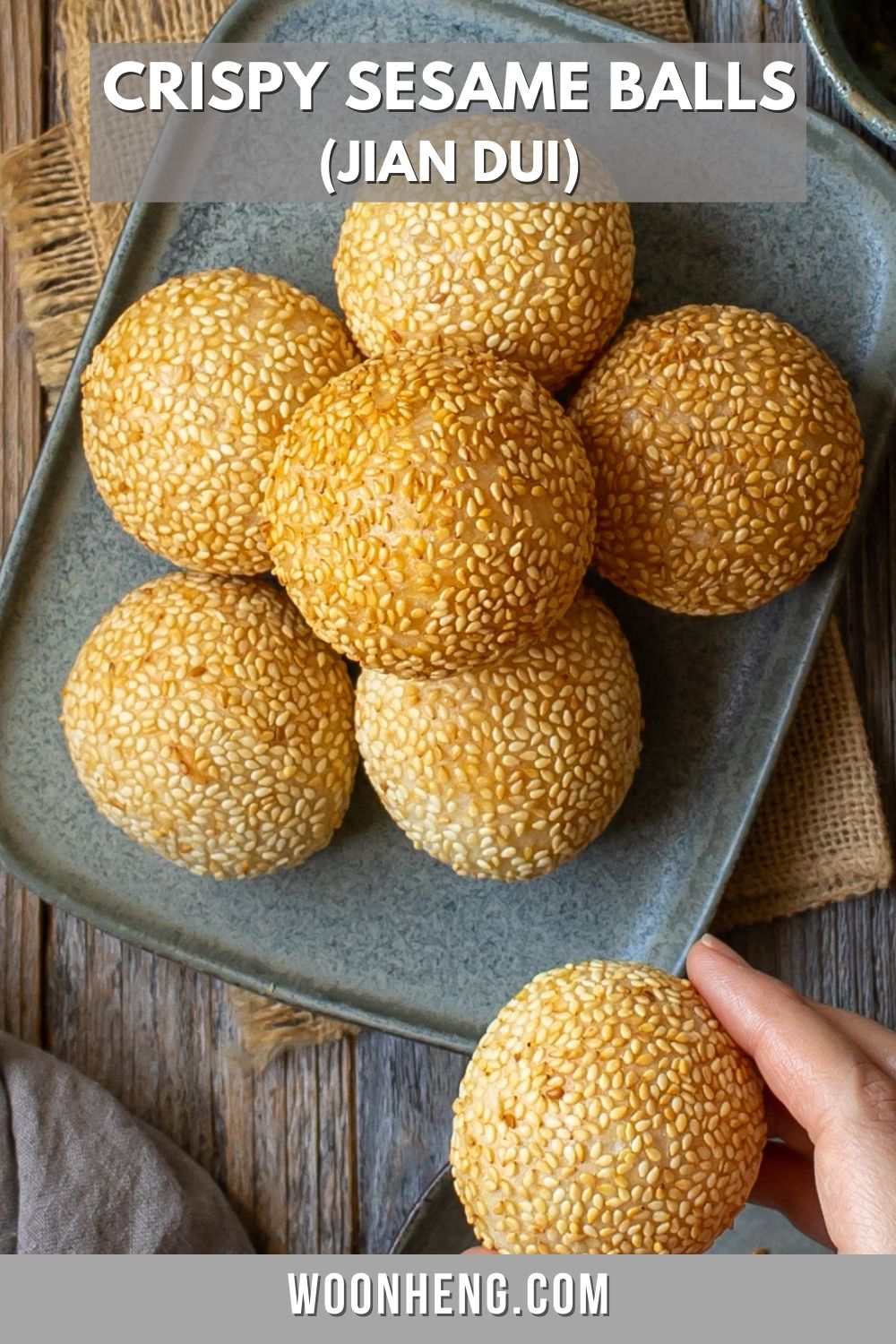 How to make Crispy Sesame Balls - Jian Dui - WoonHeng