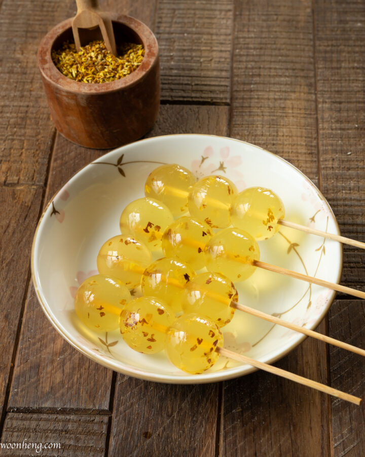 Osmanthus Konnyaku Jelly Balls - 桂花果冻 - WoonHeng